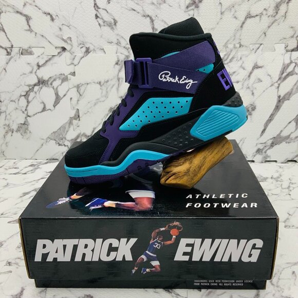 Patrick Ewing | Shoes | Mens Patrick Ewing Focus Black Turquoise Purple ...